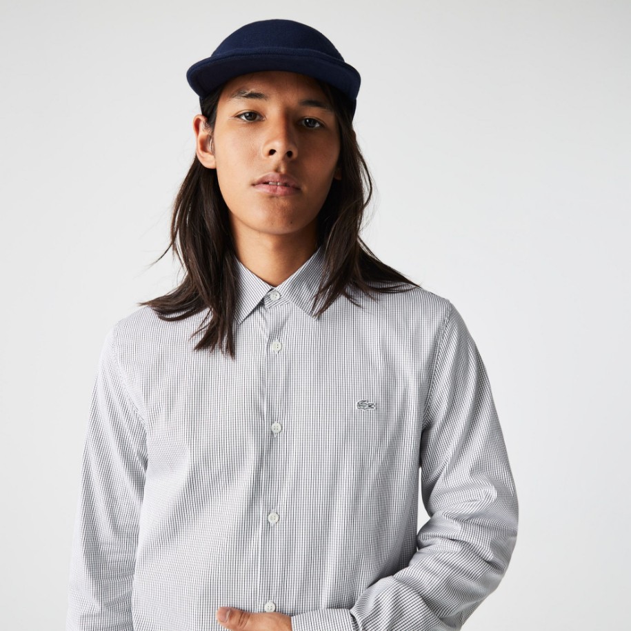 Lacoste Ανδρικό Καρό Πουκάμισο Slim Fit | Lacoste Greece Online Boutique