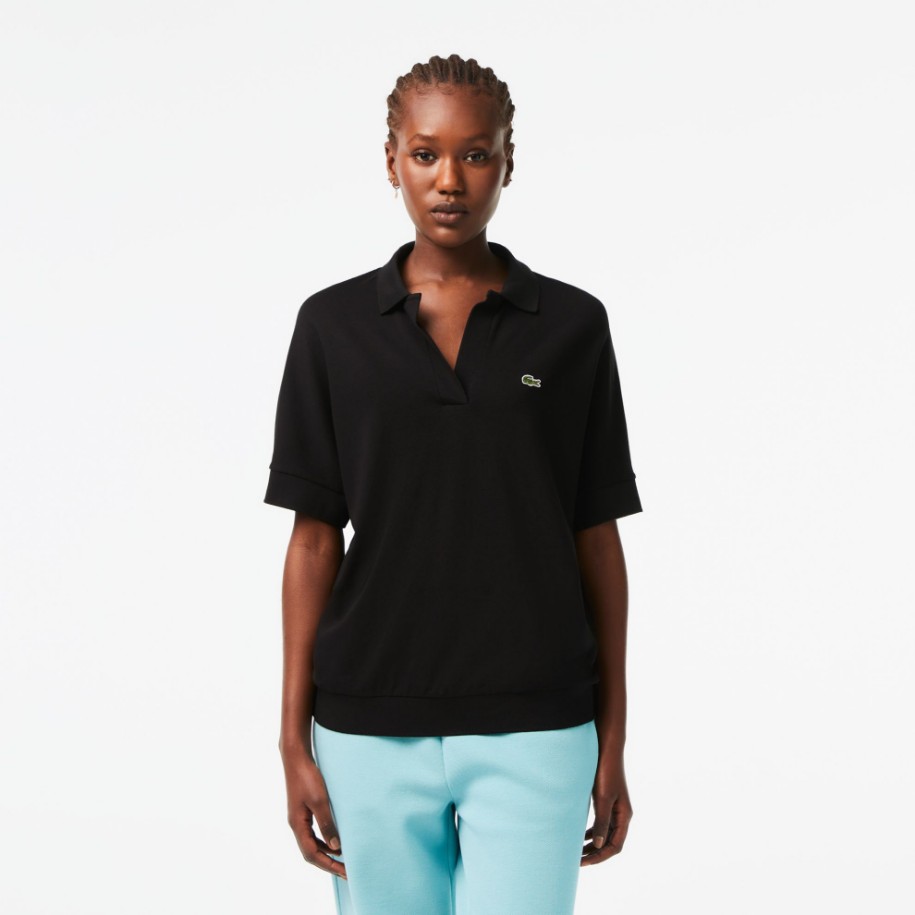Γυναικεία Lacoste Flowy Piqué Polo Μπλούζα Loose Fit | Lacoste Greece ...