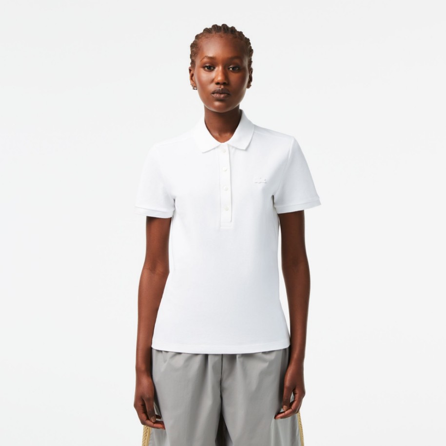Lacoste Γυναικεία Stretch Cotton Piqué Polo Μπλούζα Slim Fit | Lacoste Greece Online Boutique