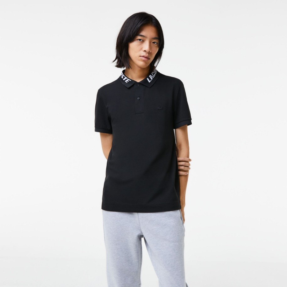 Ανδρική Lacoste Branded Stretch Pique Polo Μπλούζα Slim Fit | Lacoste Greece Online Boutique