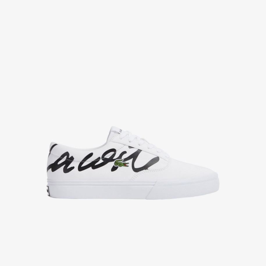 Ανδρικά Jump Serve Lace Canvas Logo Signature Trainers | Lacoste Greece ...