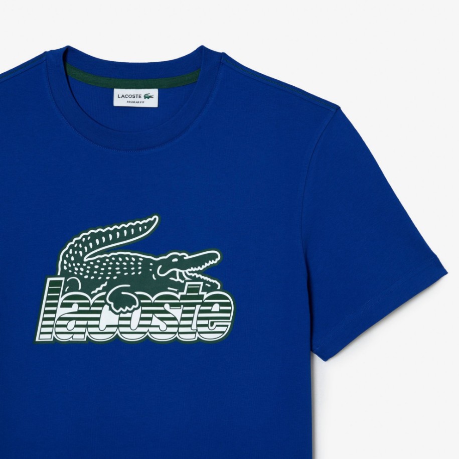 Ανδρικό Lacoste Βαμβακερό Print T-shirt | Lacoste Greece Online Boutique