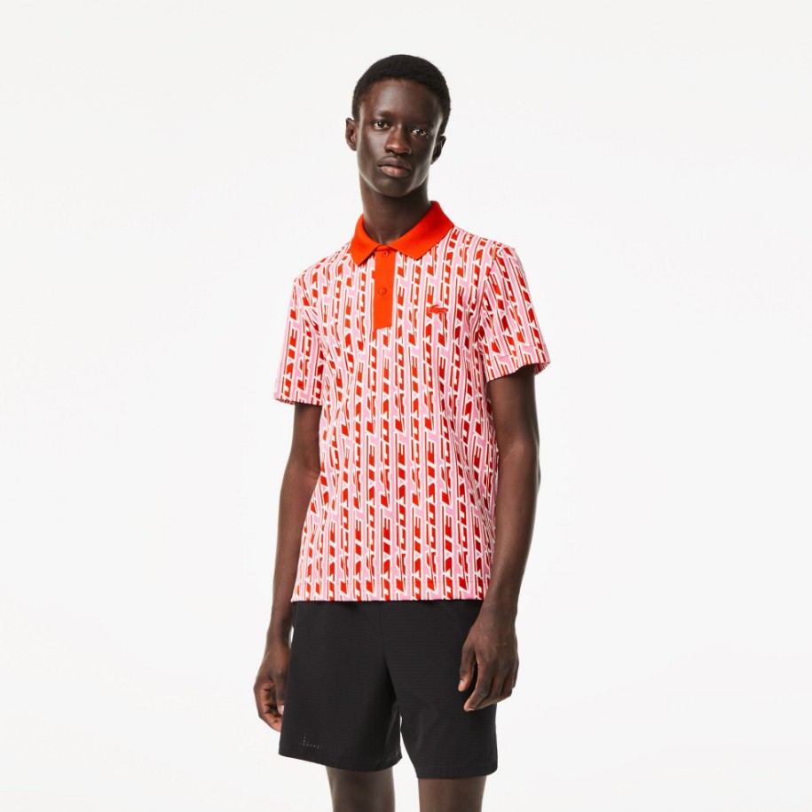 Ανδρική Lacoste Movement Polo Μπλούζα Two-Tone Printed | Lacoste Greece ...