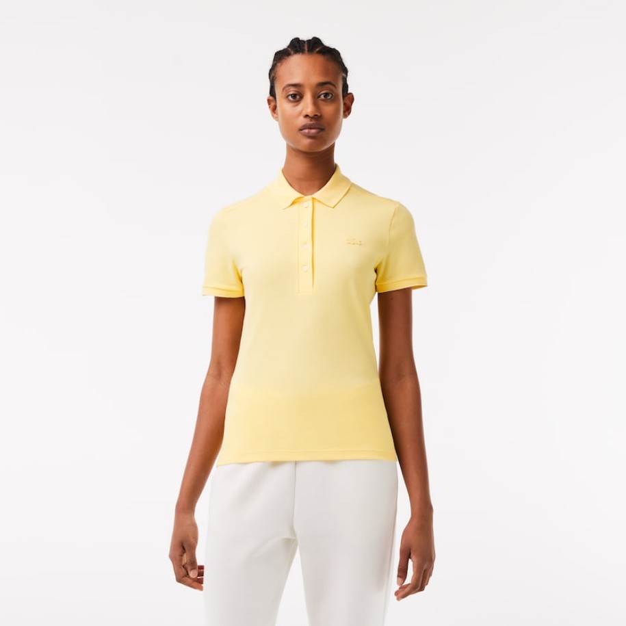 Lacoste Γυναικεία Stretch Cotton Piqué Polo Μπλούζα Slim Fit | Lacoste Greece Online Boutique