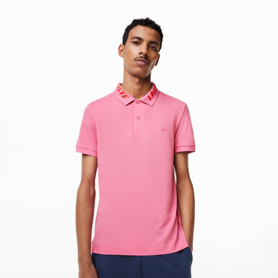 Ανδρική Lacoste Branded Strech Pique Polo Μπλούζα Slim Fit | Lacoste Greece Online Boutique