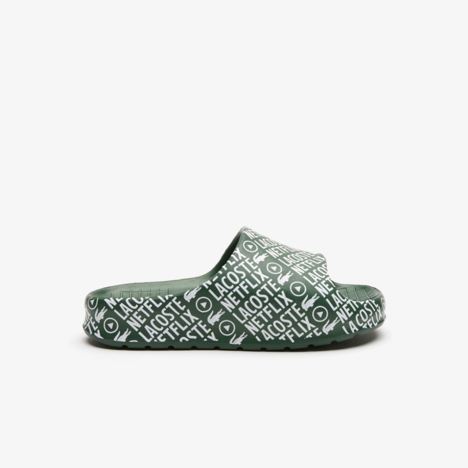 Γυναίκεια Lacoste x Netflix Serve Slide Textile Slides | Lacoste Greece ...