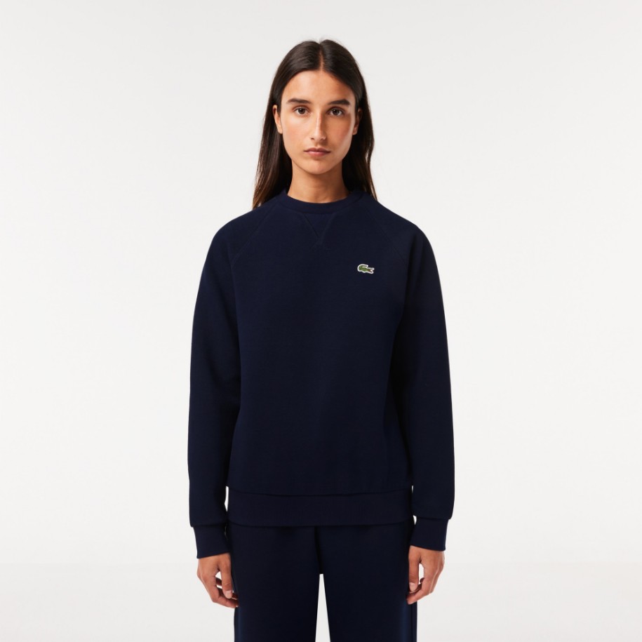 Γυναικείο Crew Neck Double-sided Piqué Jogger Φούτερ | Lacoste Greece ...