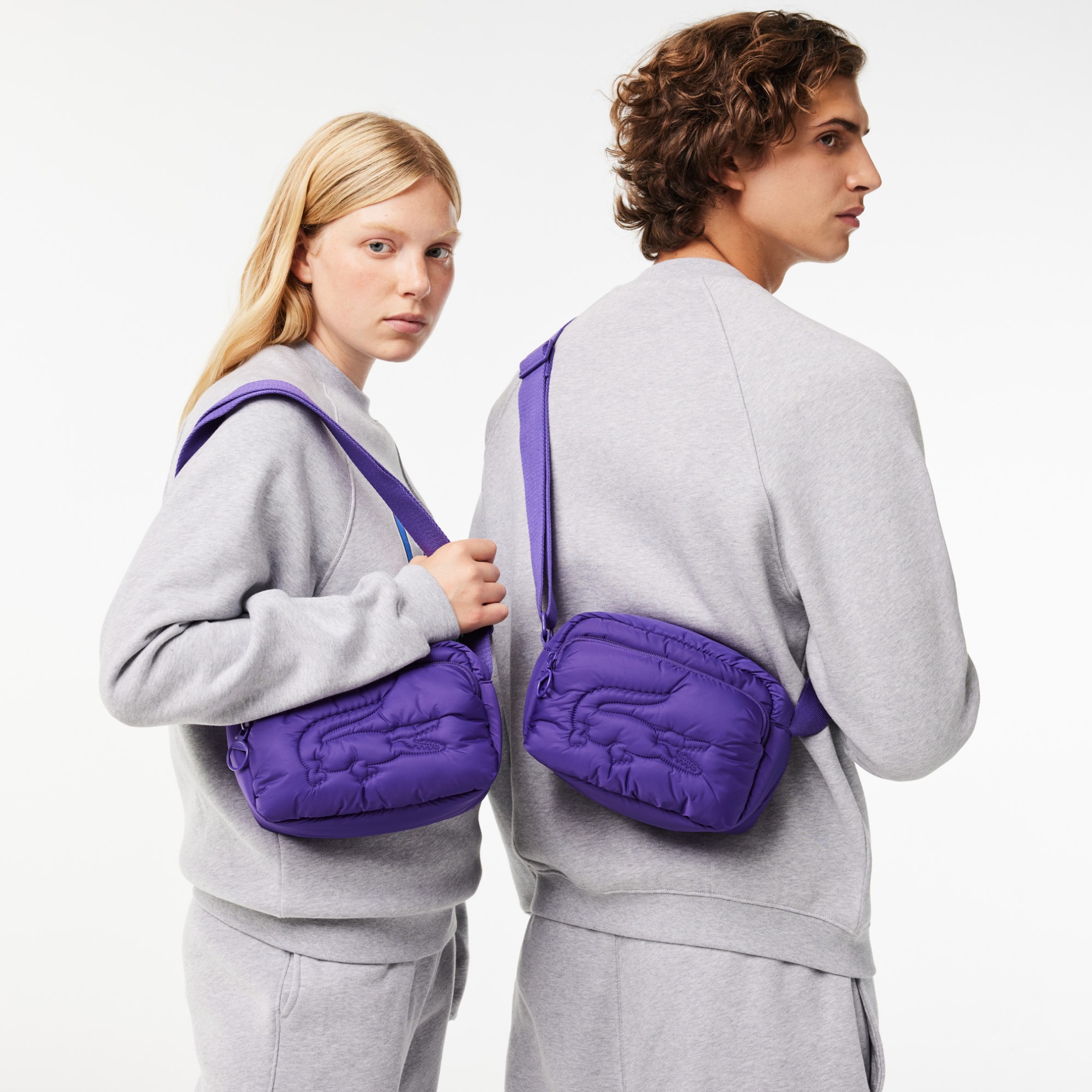 Unisex Puffy Croc Quilted Τσάντα | Lacoste Greece Online Boutique