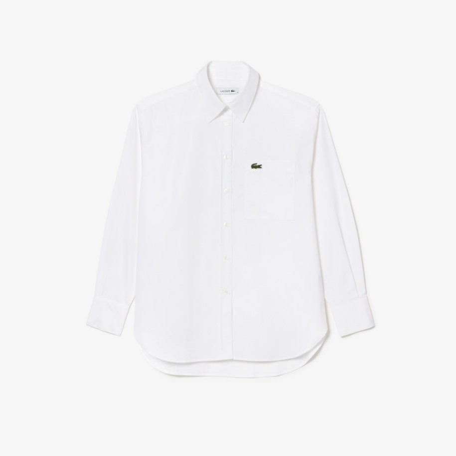 Γυναικείο Oversized Πουκάμισο με Τσέπη | Lacoste Greece Online Boutique