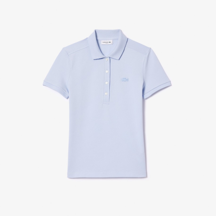 Lacoste Γυναικεία Stretch Cotton Piqué Polo Μπλούζα Slim Fit | Lacoste Greece Online Boutique