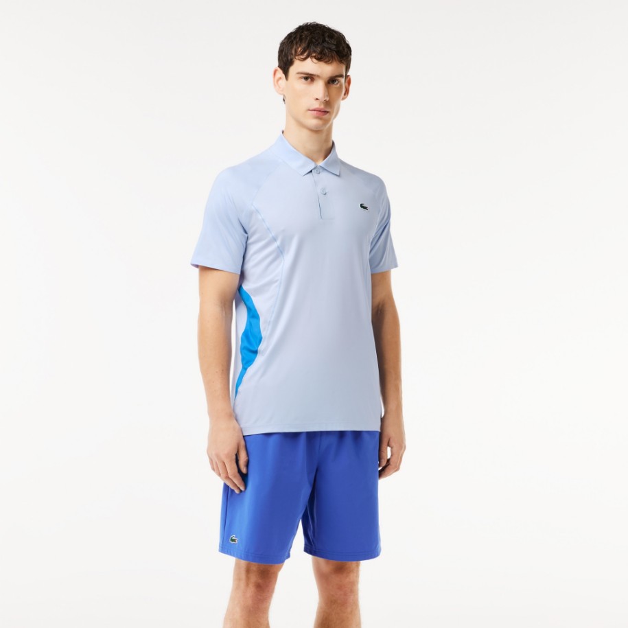Ανδρική Lacoste Tennis x Novak Djokovic Ultra-Dry Polo Μπλούζα ...