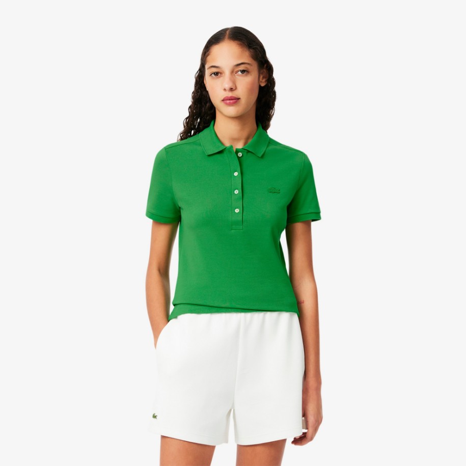 Lacoste Γυναικεία Stretch Cotton Piqué Polo Μπλούζα Slim Fit | Lacoste Greece Online Boutique