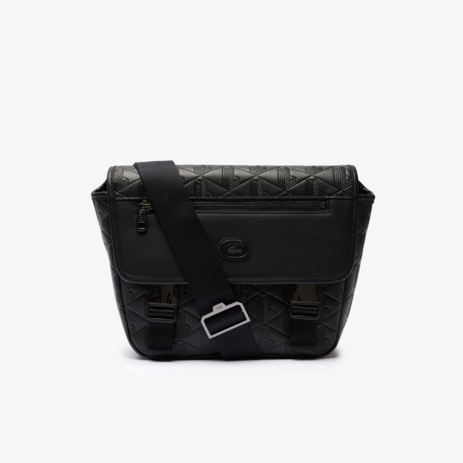 Ανδρική Monogram Μικρή Messenger Τσάντα | Lacoste Greece Online Boutique
