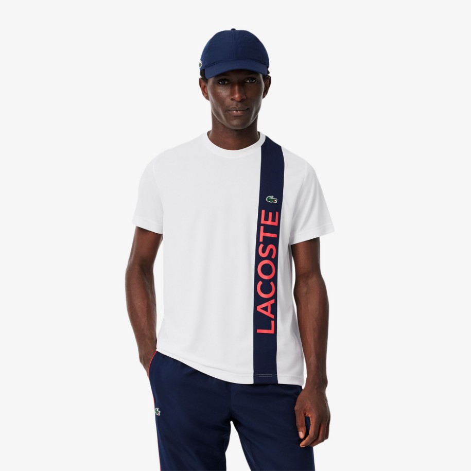 Ανδρικό Ultra Dry Print Branding Tennis T-shirt | Lacoste Greece Online ...