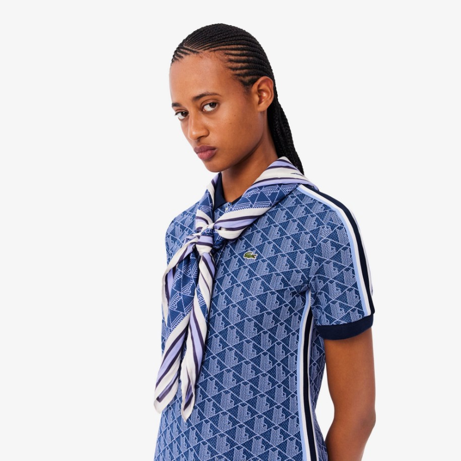 Φουλάρι Monogram Print | Lacoste Greece Online Boutique