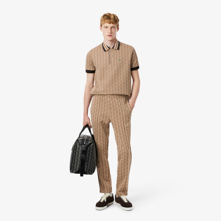 Ανδρικό Paris Monogram Jacquard Track Παντελόνι | Lacoste Greece Online ...