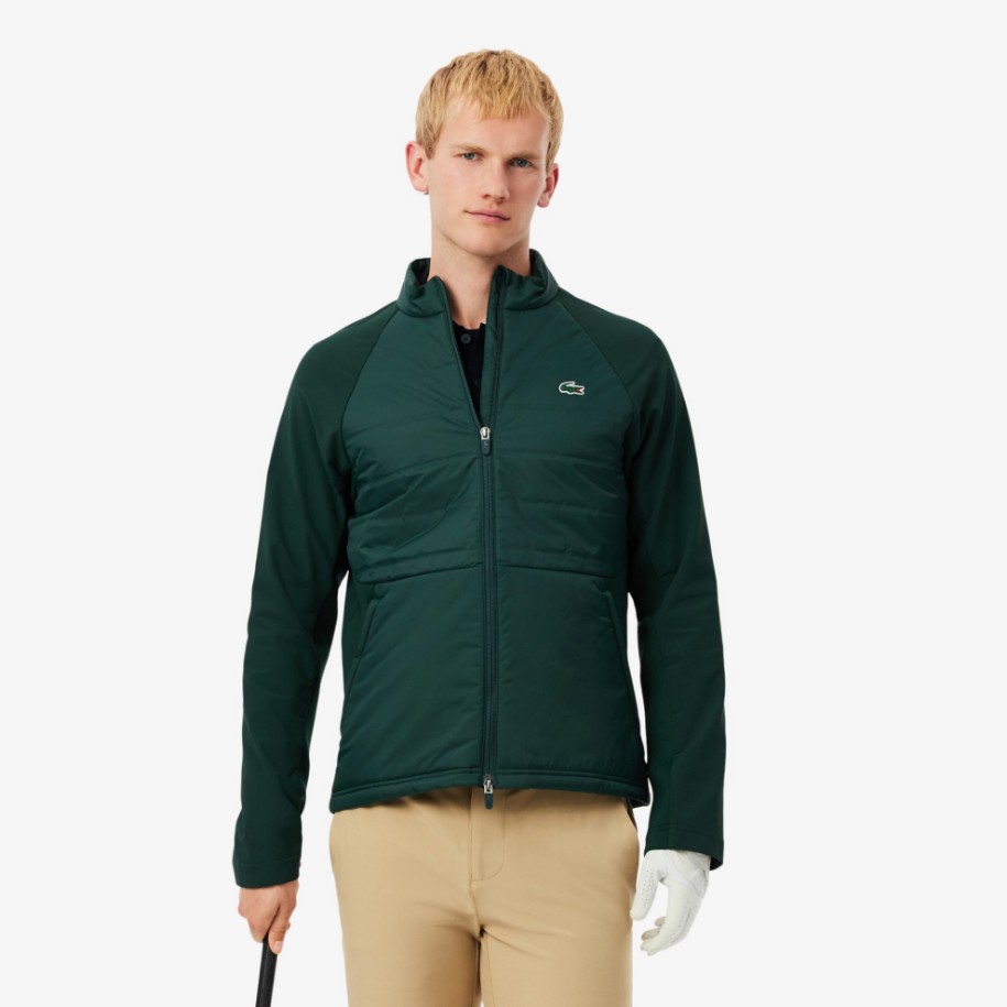Ανδρικό High-Neck Quilted Golf Jacket | Lacoste Greece Online Boutique