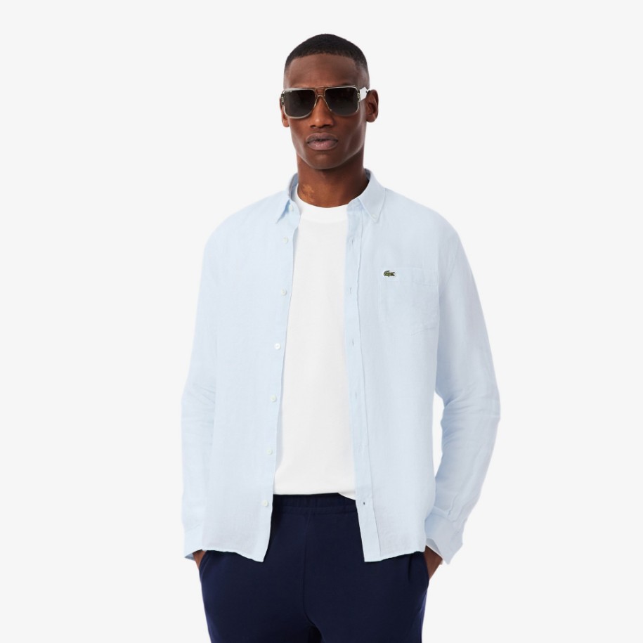 Ανδρικό Lacoste Λινό Πουκάμισο | Lacoste Greece Online Boutique